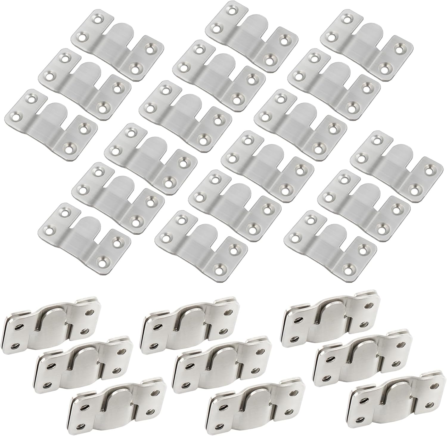 Ymaiss 36Packs Stainless Steel Flush Mount Bracket, Interlocking Photo ...