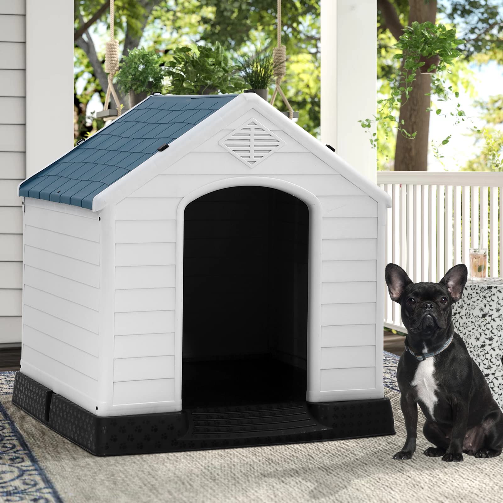 Homemade Outdoor Pet Houses Dropship Large Wooden Dog House; Outdoor