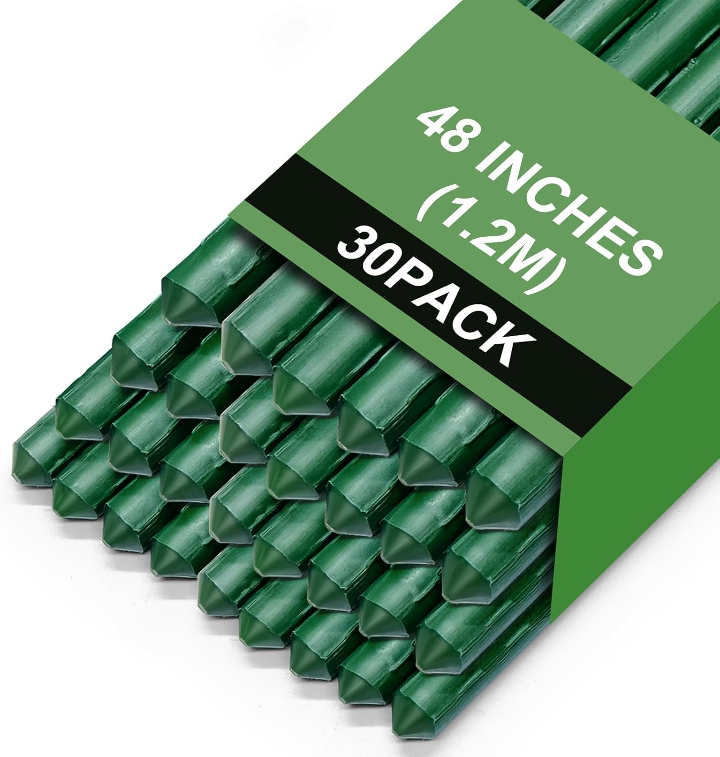 48 Inches Garden Stakes 30PCS, Plant Stakes Support for Gardening ...