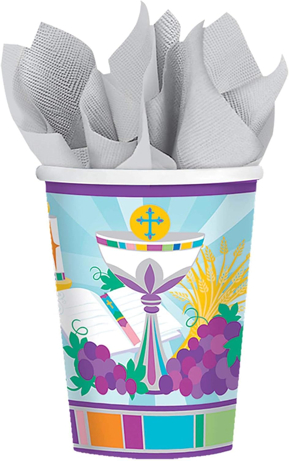 Amazon.com: Amscan Mi Primera Comunión First Communion Party Paper Cups ...