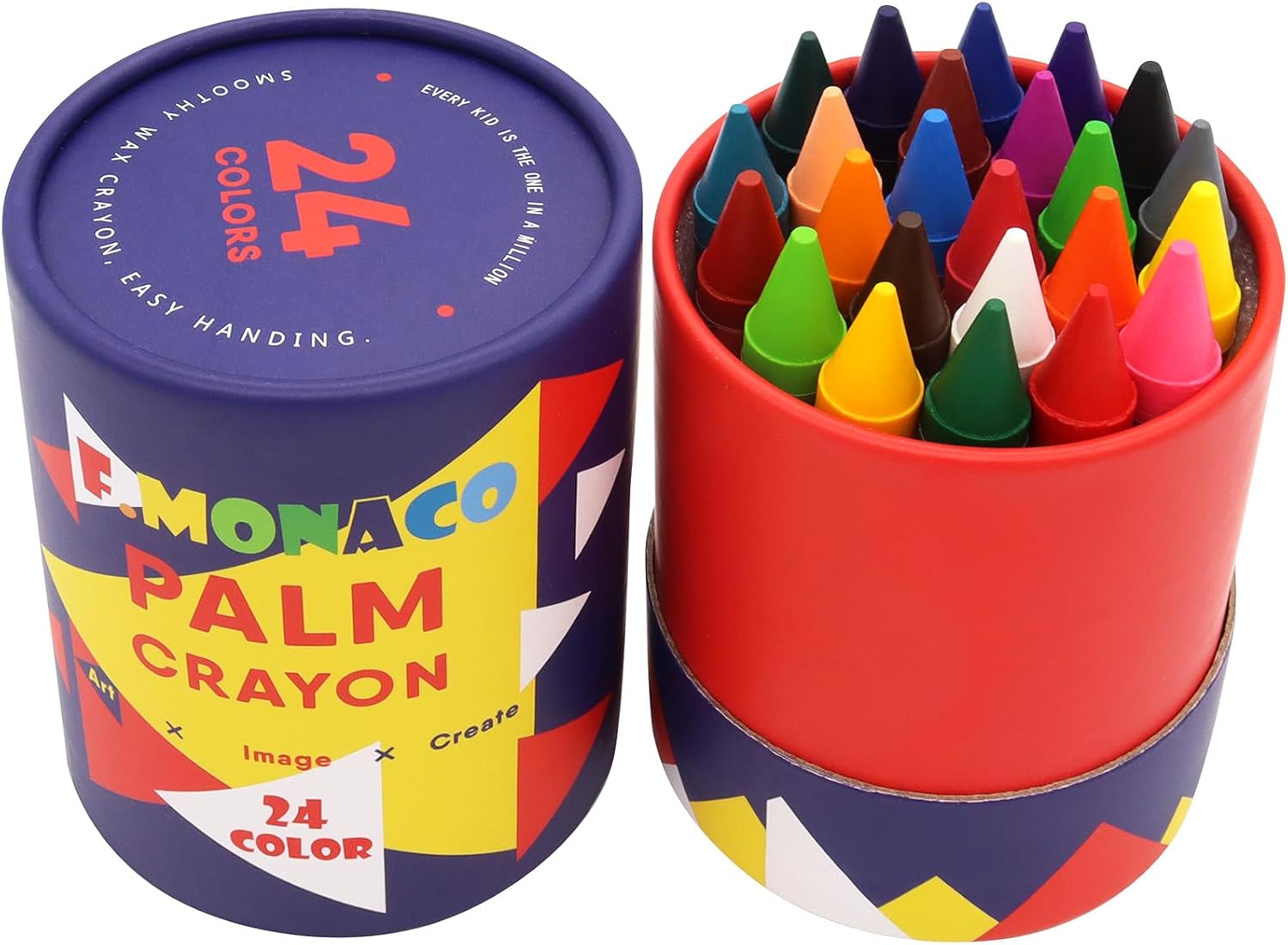 Amazon.com: Lebze Toddler Crayons, 24 Colors Non Toxic Crayons for Kids ...