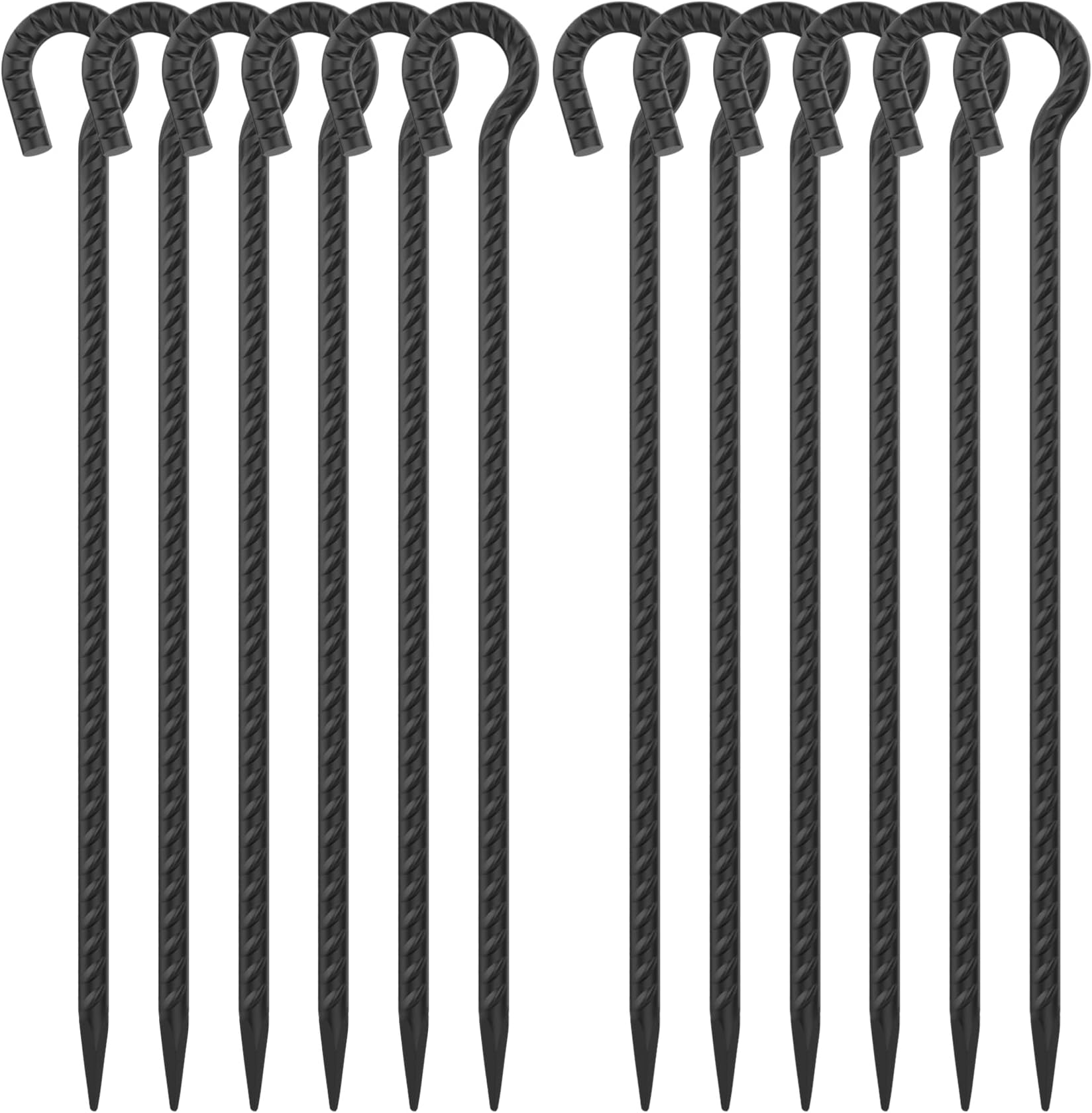 Amazon.com : Moose Supply Steel Tent Stakes Heavy Duty Ground Stake ...