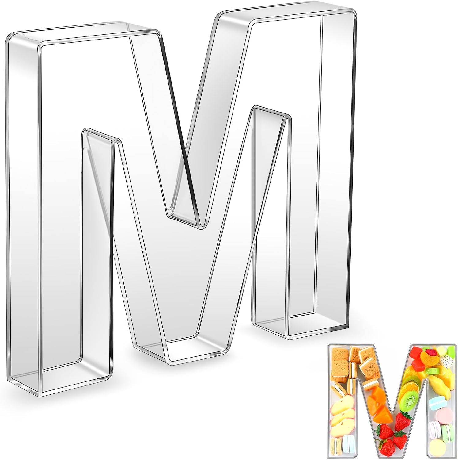 Amazon.com: Uiifan 10'' Acrylic Letter Box Form Tray Display Fillable ...