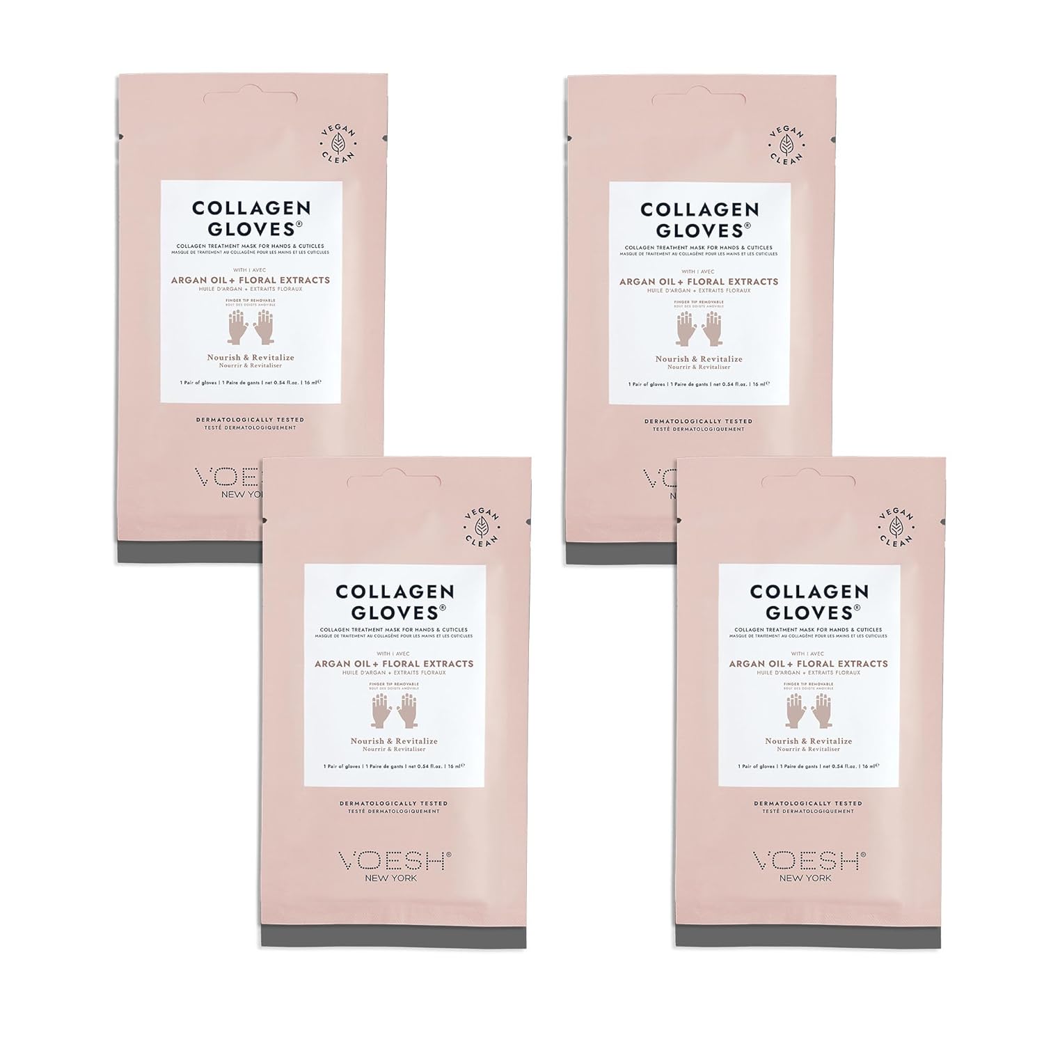 Amazon.com: VOESH Collagen Gloves, Vegan Hand Masks, 4 Pack ...