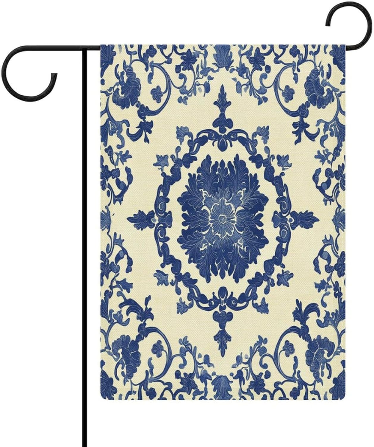 Amazon.com : Yard Flag Blue And White Porcelain Pattern Outdoor Flags ...