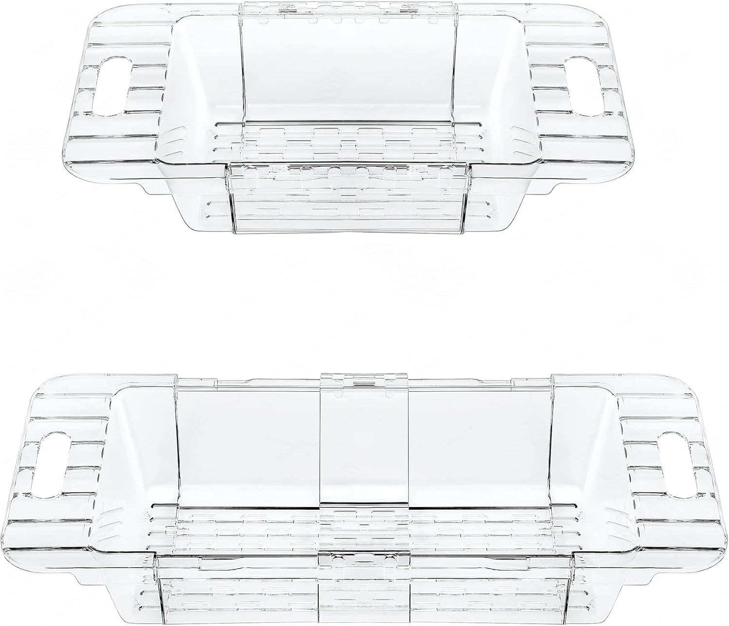 Over The Sink Colander Strainer Extendable Plastic Collapsible ...