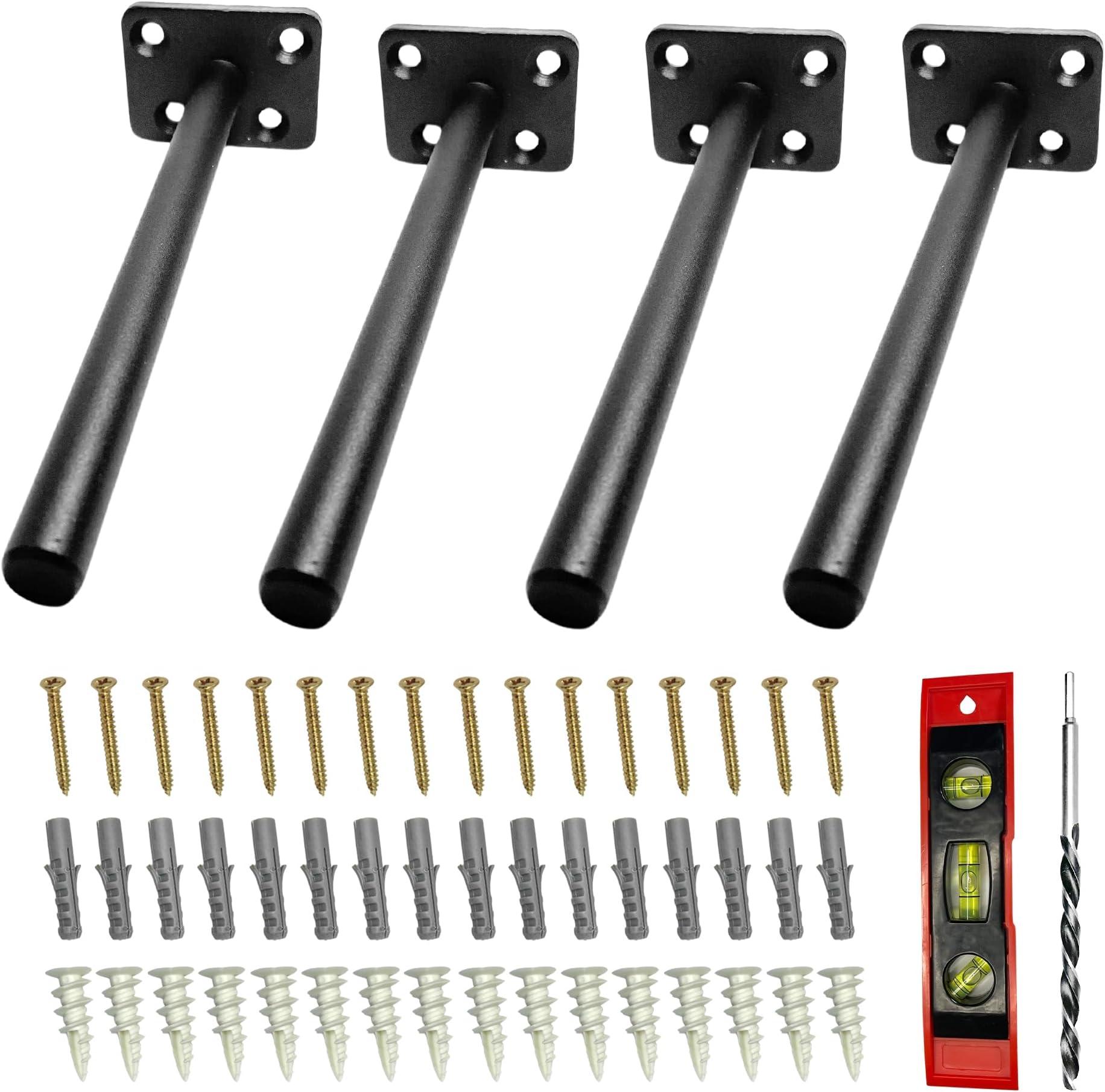 Amazon.com: Solidwood Interiors Floating Shelf Brackets (Set of 4 ...