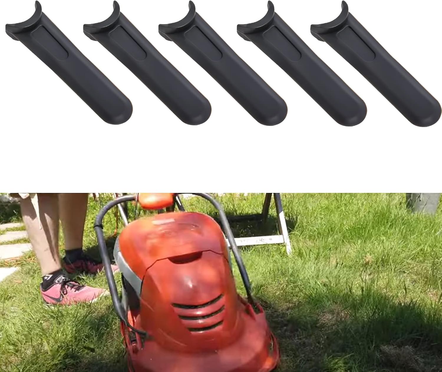 FLY014 Plastic Cutting Blades 60pcs Compatible with Flymo Lawnmowers ...