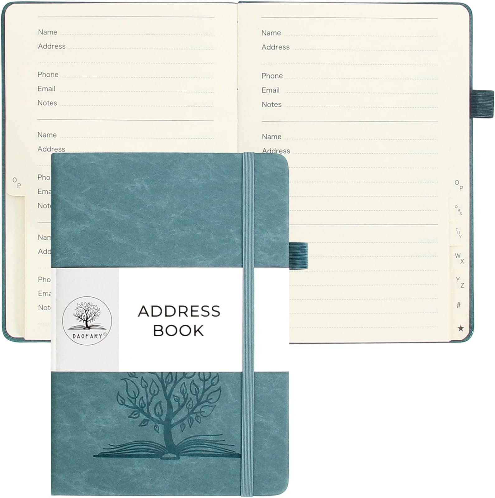 Amazon.com : DAOFARY Address Book with Alphabetical Tabs - Small ...
