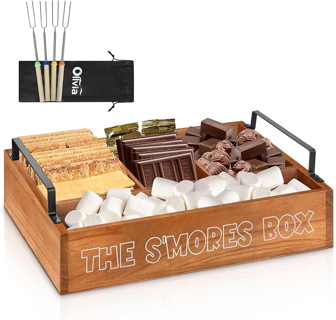 Amazon.com : Smores Kit for Fire Pit, Smores Caddy Organizer for S ...