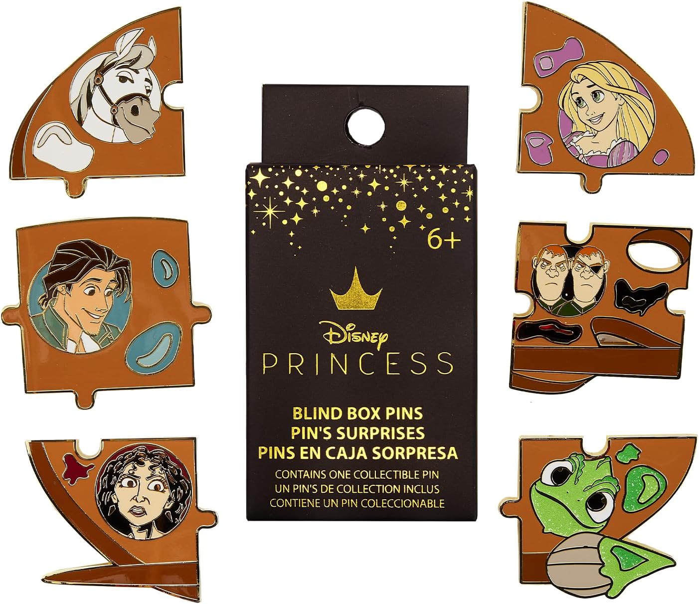 Amazon.com: Loungefly Disney - Tangled - Paints Puzzle - Blind Enamel ...