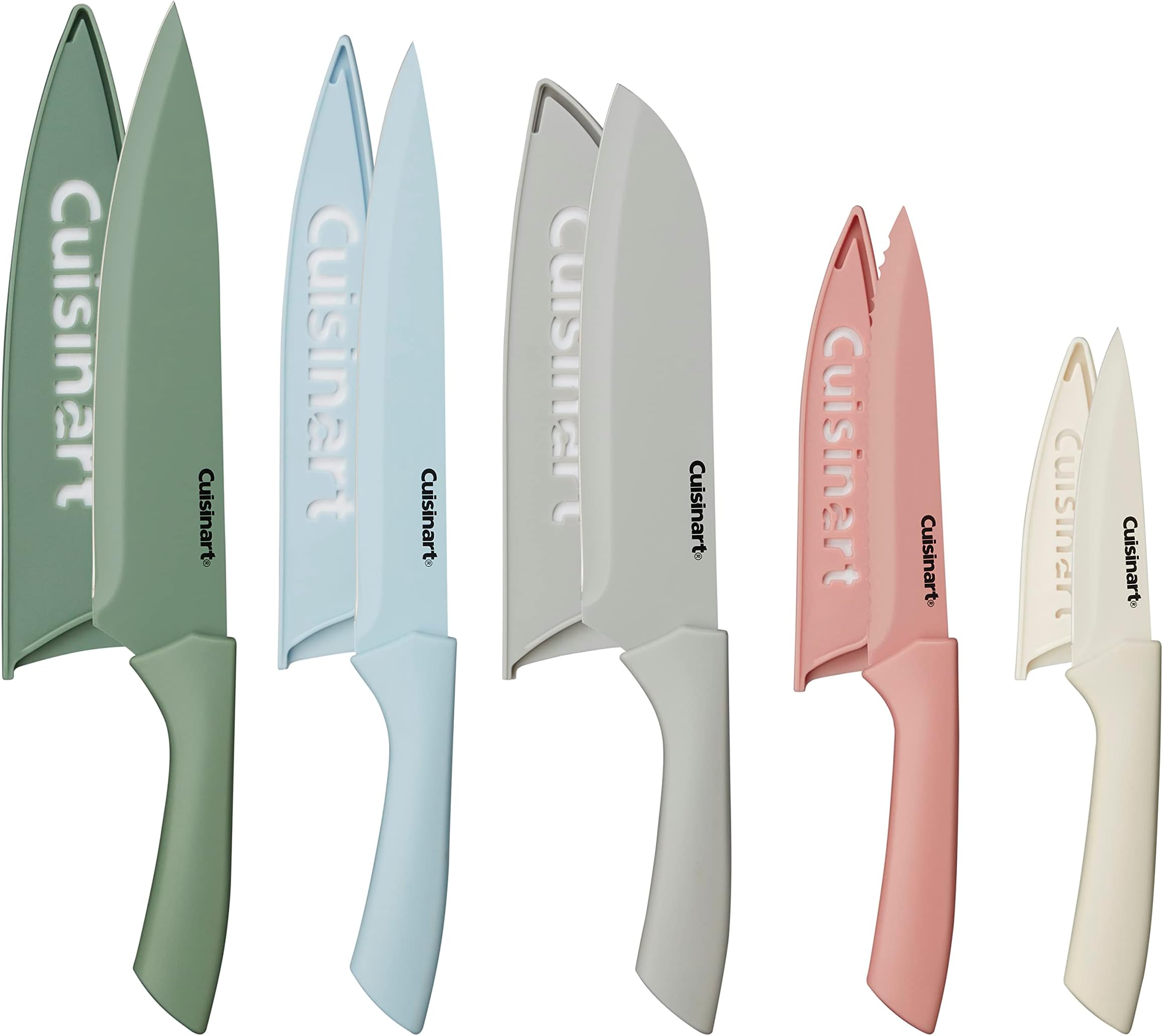 Amazon.com: Cuisinart C55-10PWM Ceramic Coated Knife Set with Blade ...