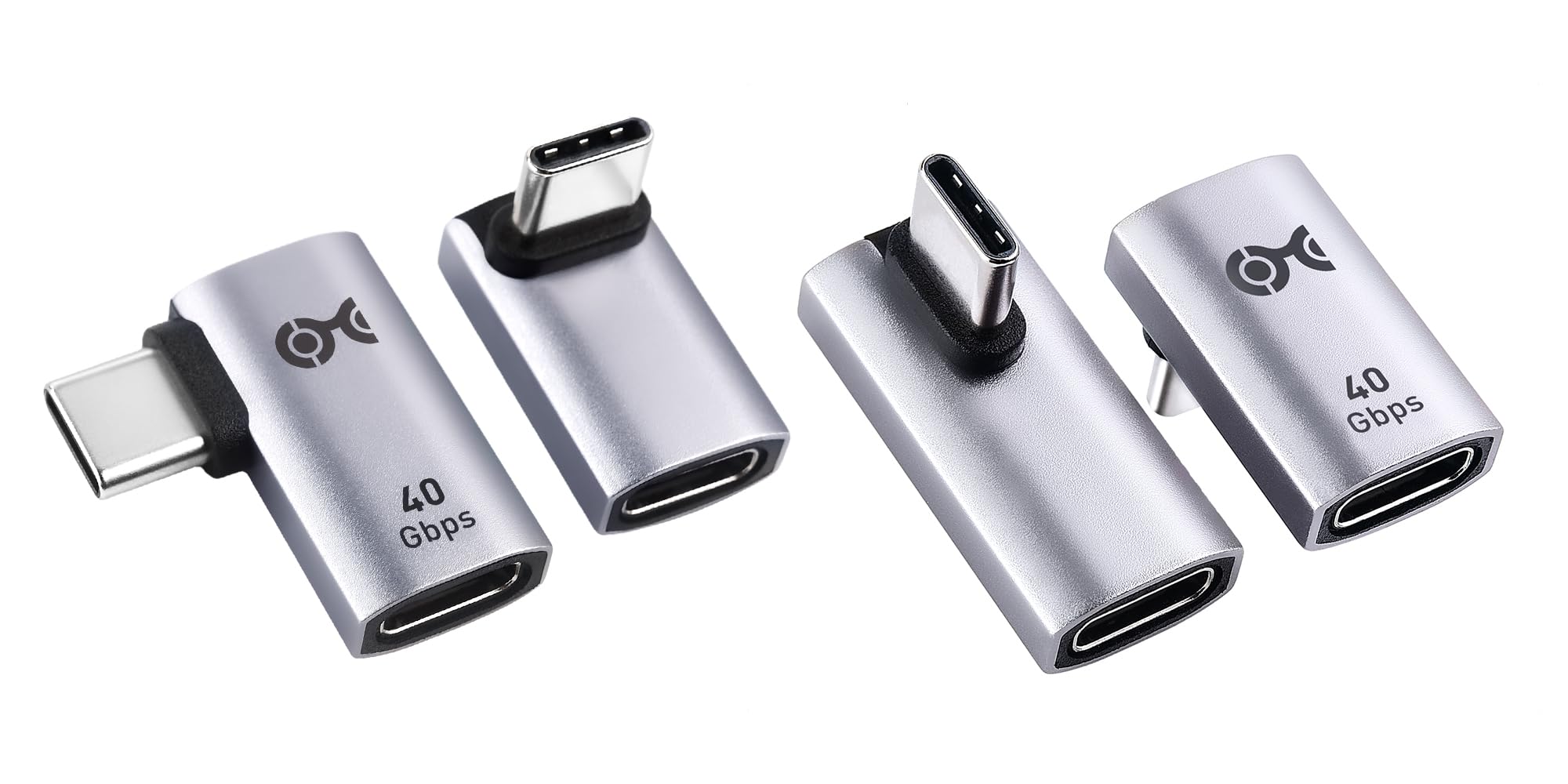 Amazon.com: Cable Matters Combo-Pack 40Gbps Right Angle USB-C Adapter ...