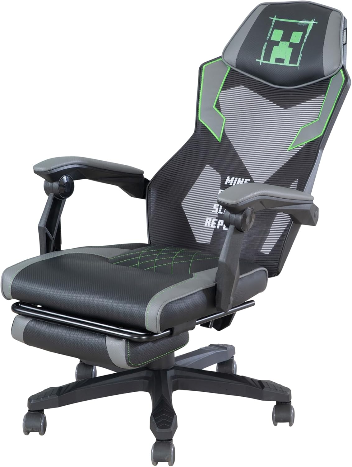 Phoenix Minecraft Gaming Chair – Height Adjustable, High Back Desk ...