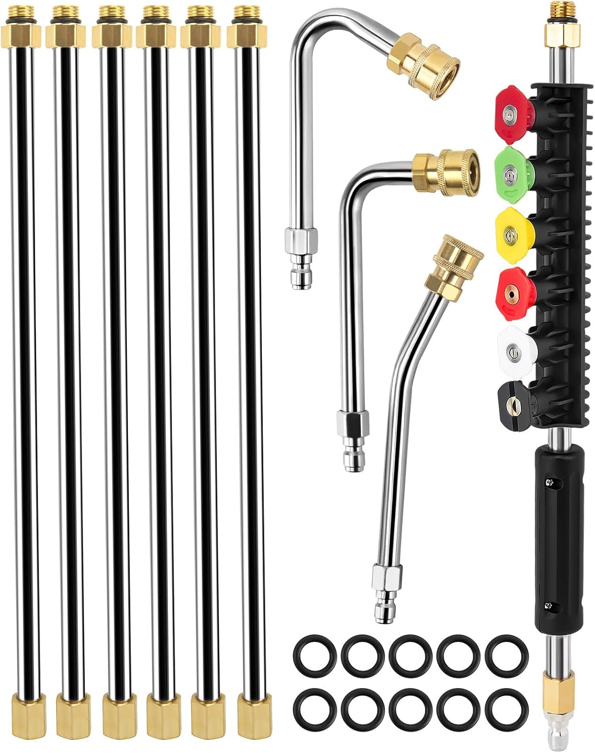 Amazon.com: Pressure Washer Extension Wand, 10 Pack Power Washer ...