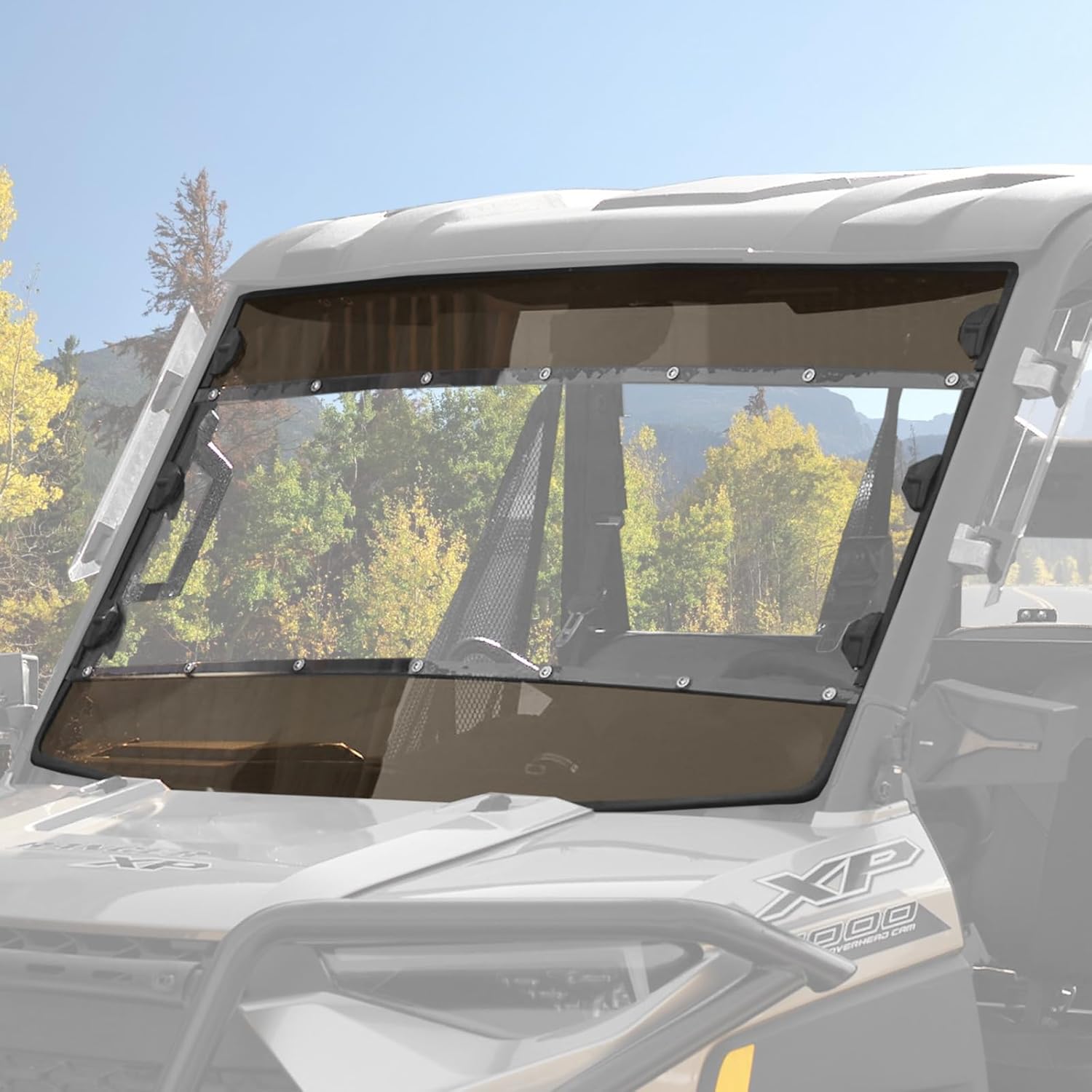 A & UTV PRO Two-Color Full Front Windshield for 2017-2024 Polaris ...