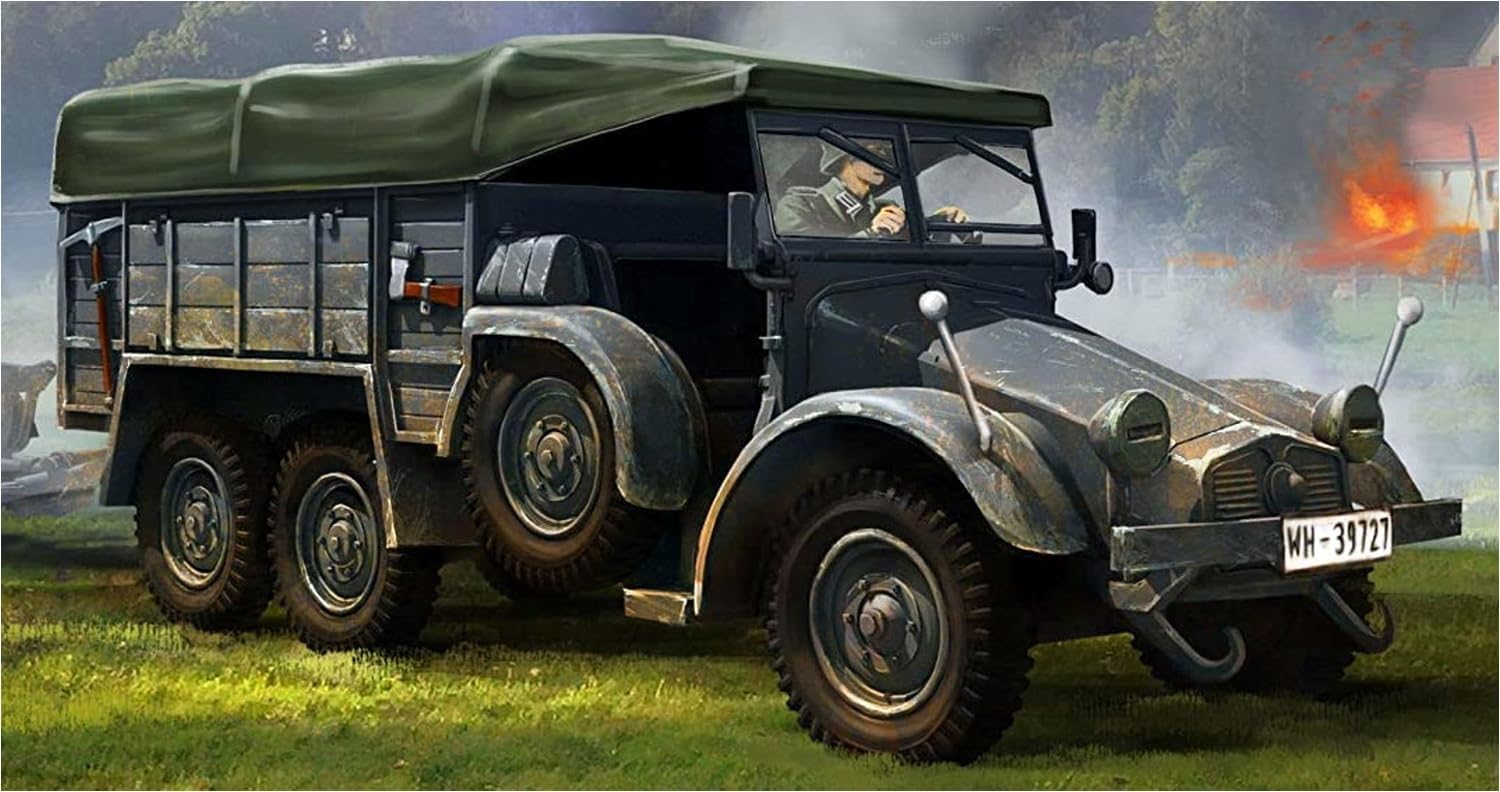 Amazon | FTF 1/72 ドイツ クルッププロッツKfz.81軽対空砲牽引車 プラモデル PF72061 | プラモデル 通販