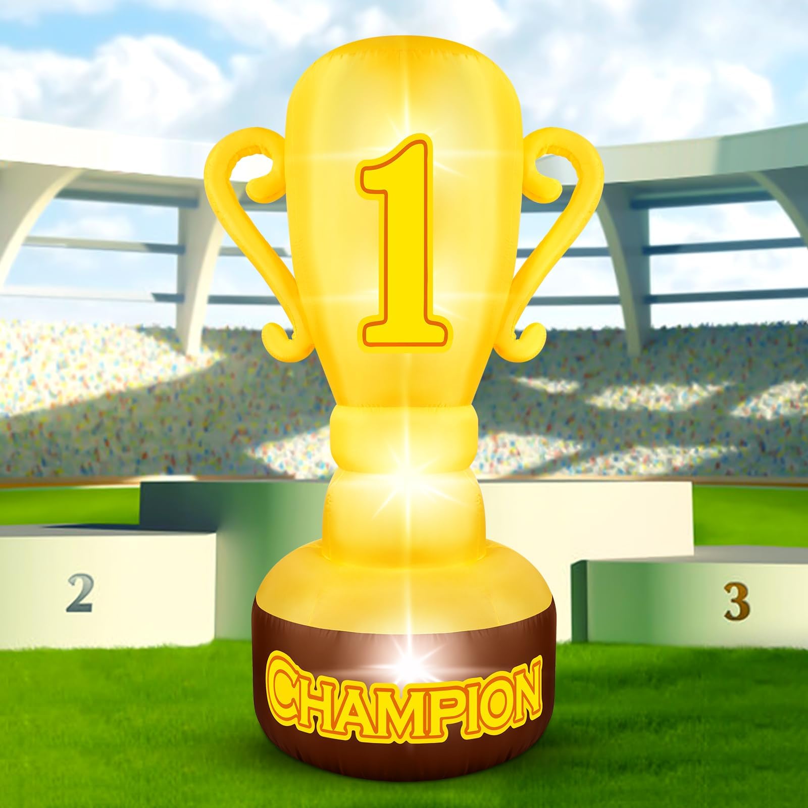Amazon.com: 5.4FT Giant Inflatable Trophy Outdoor Decorations Award ...