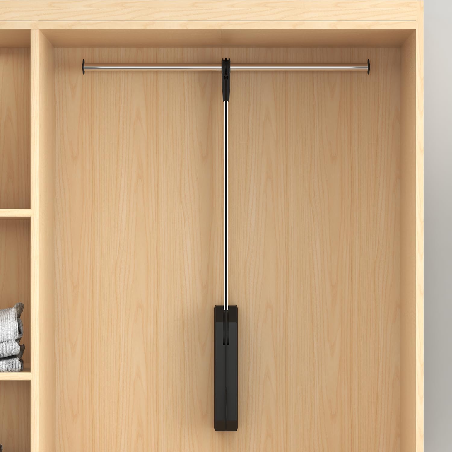 Tcatec Pull Down Closet Rod Stainless Steel Soft-Close Wardrobe Lift ...