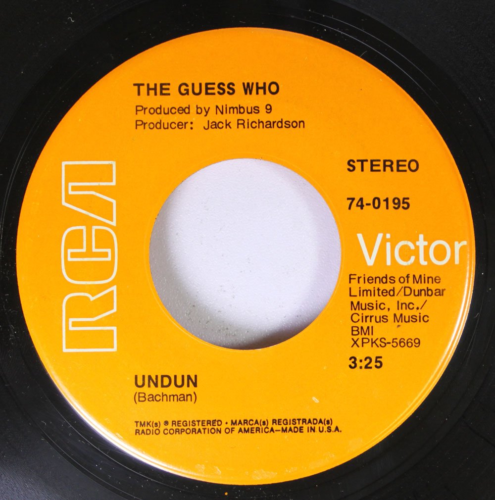 The Guess Who 45 RPM Undun / Laughing - Amazon.com Music