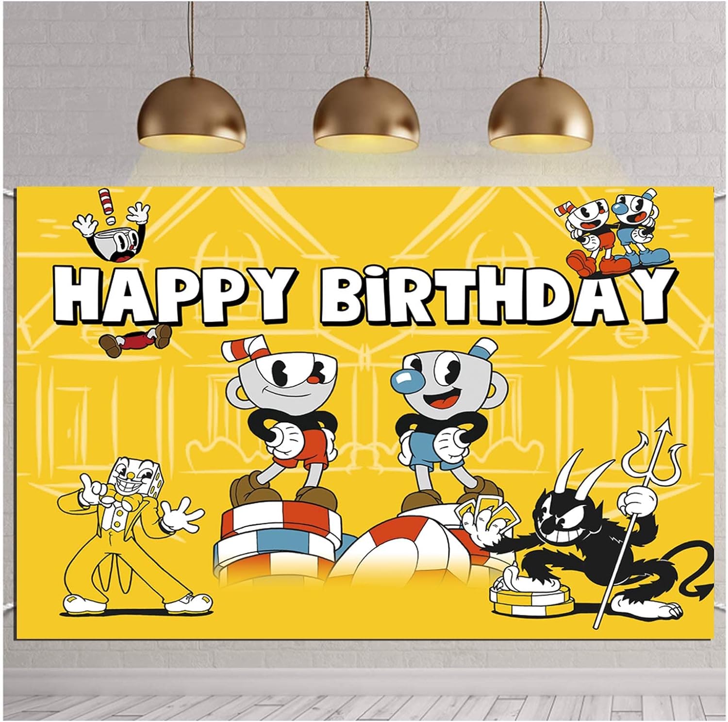 Cuphead - Telón de fondo para fotografía de feliz cumpleaños ...