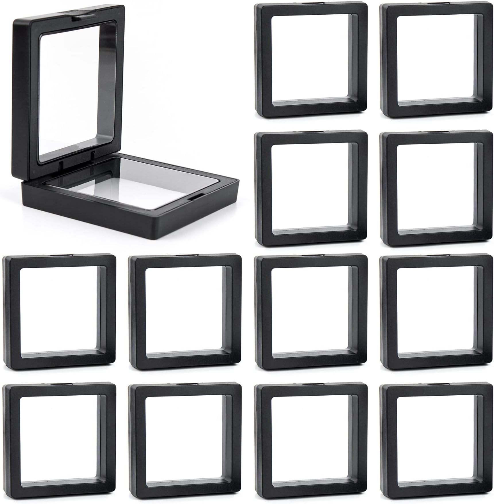 Amazon.com: yueton 5Pcs Floating Display Box 3D Suspension Box Jewelry ...
