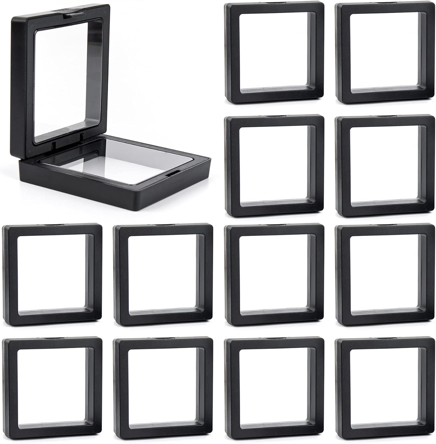 Amazon.com: Framendino, 20 Pack Black 3D Floating Frame Display Case ...