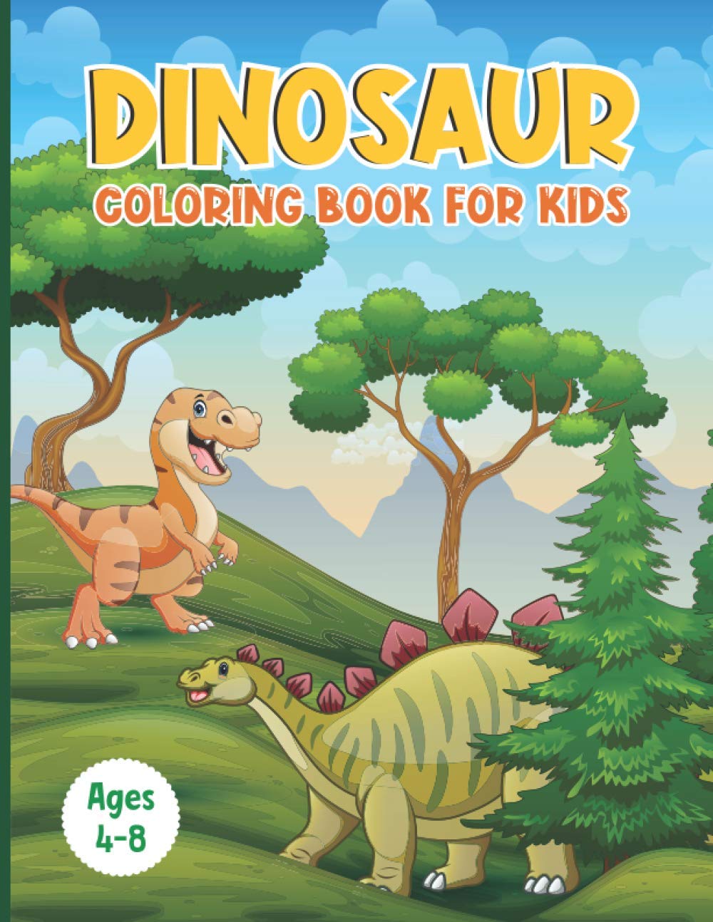Buy Dinosaur Coloring Book for Kids Ages 4-8: Dinosaur Coloring Sheets ...