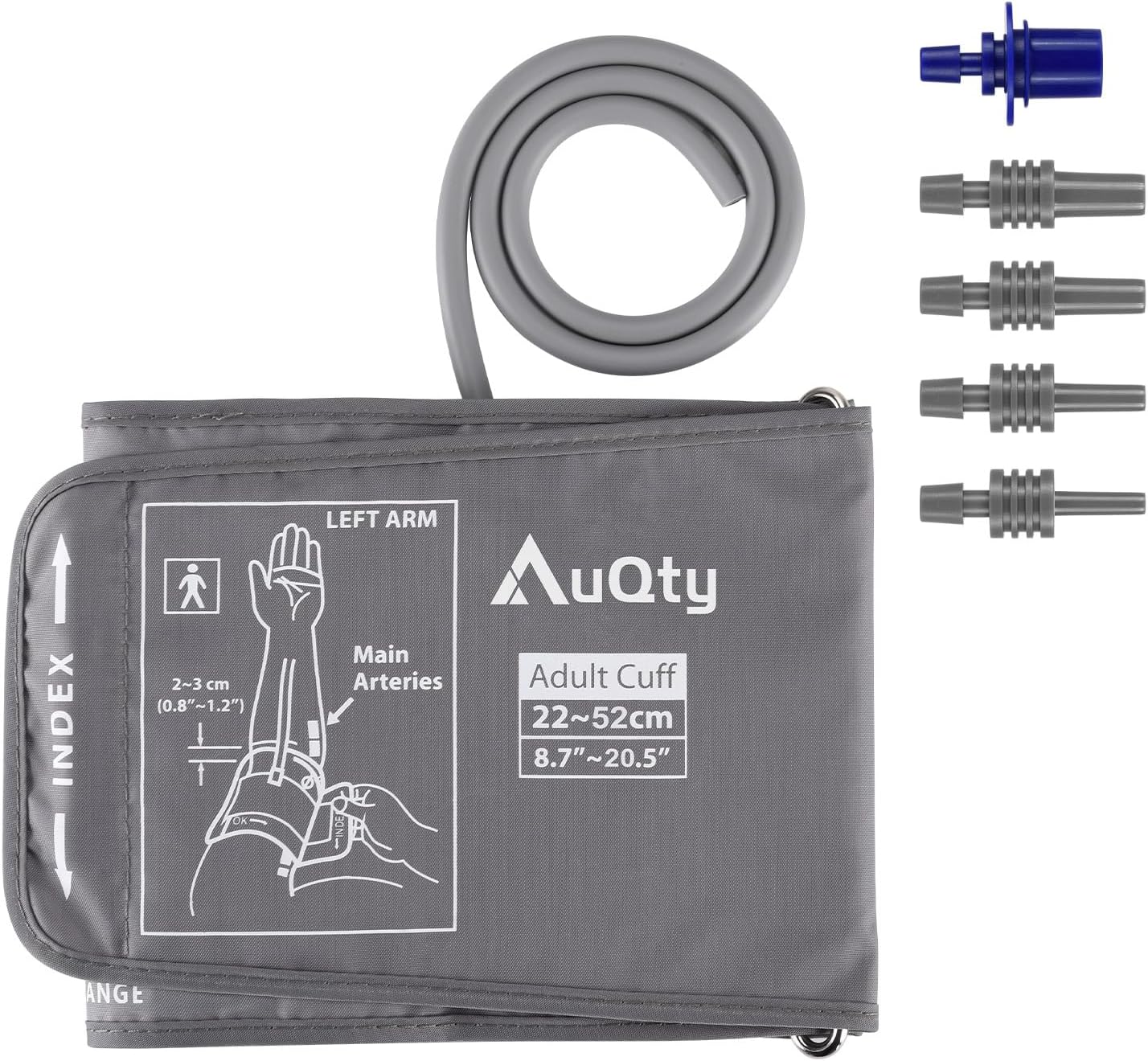 Amazon.com: 9"-21" Extra Large Blood Pressure Cuff (22-52cm) Compatible ...