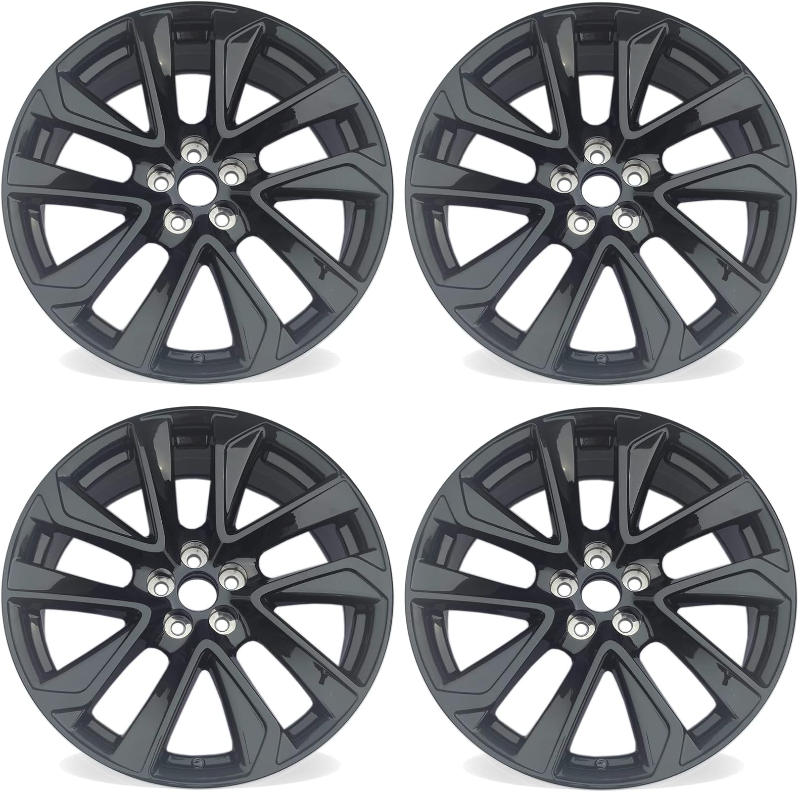 Amazon.com: 18" Set of 4 18x8 Gloss Black Alloy Wheels For Toyota ...