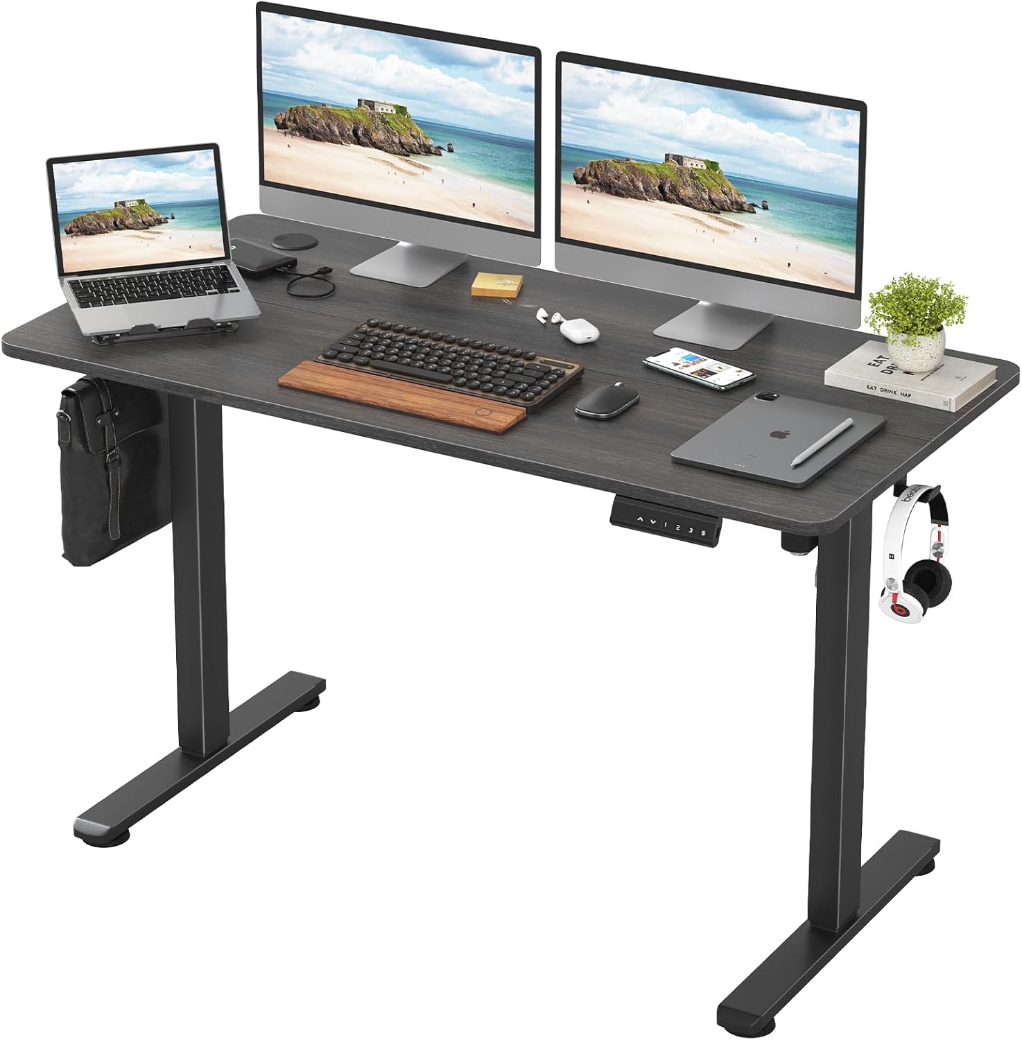 Amazon.com: Electric Standing Desk with Memory Preset Sit Stand up Desk ...