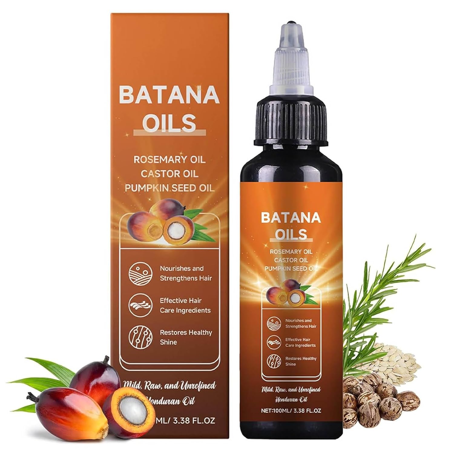 Amazon.com: Batana Oil for Hair Growth, 4-In-1 Liquid Batana Oil with ...