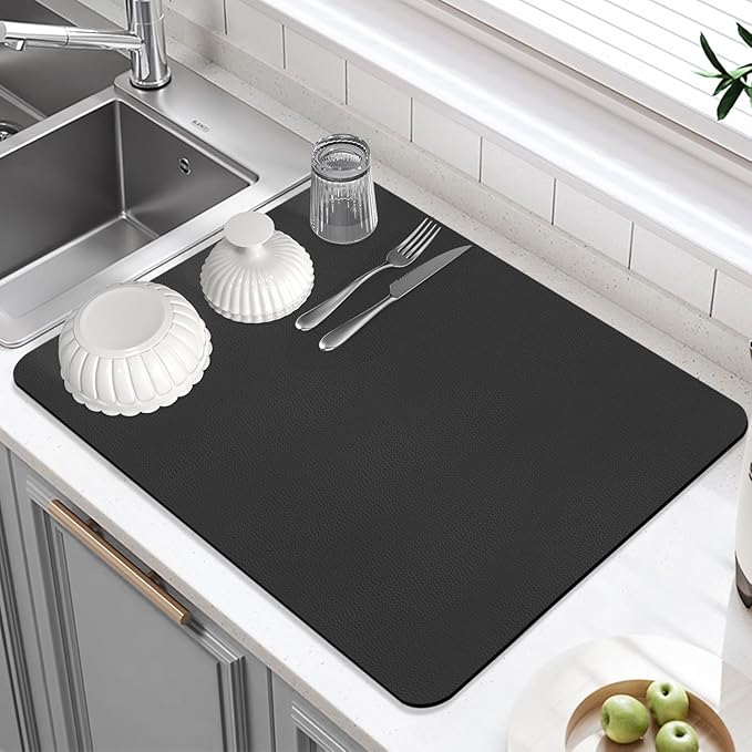 Amazon.com: LOPNUR Kitchen Dish Drying Mat, 18"x16" Dish Drying Mats ...