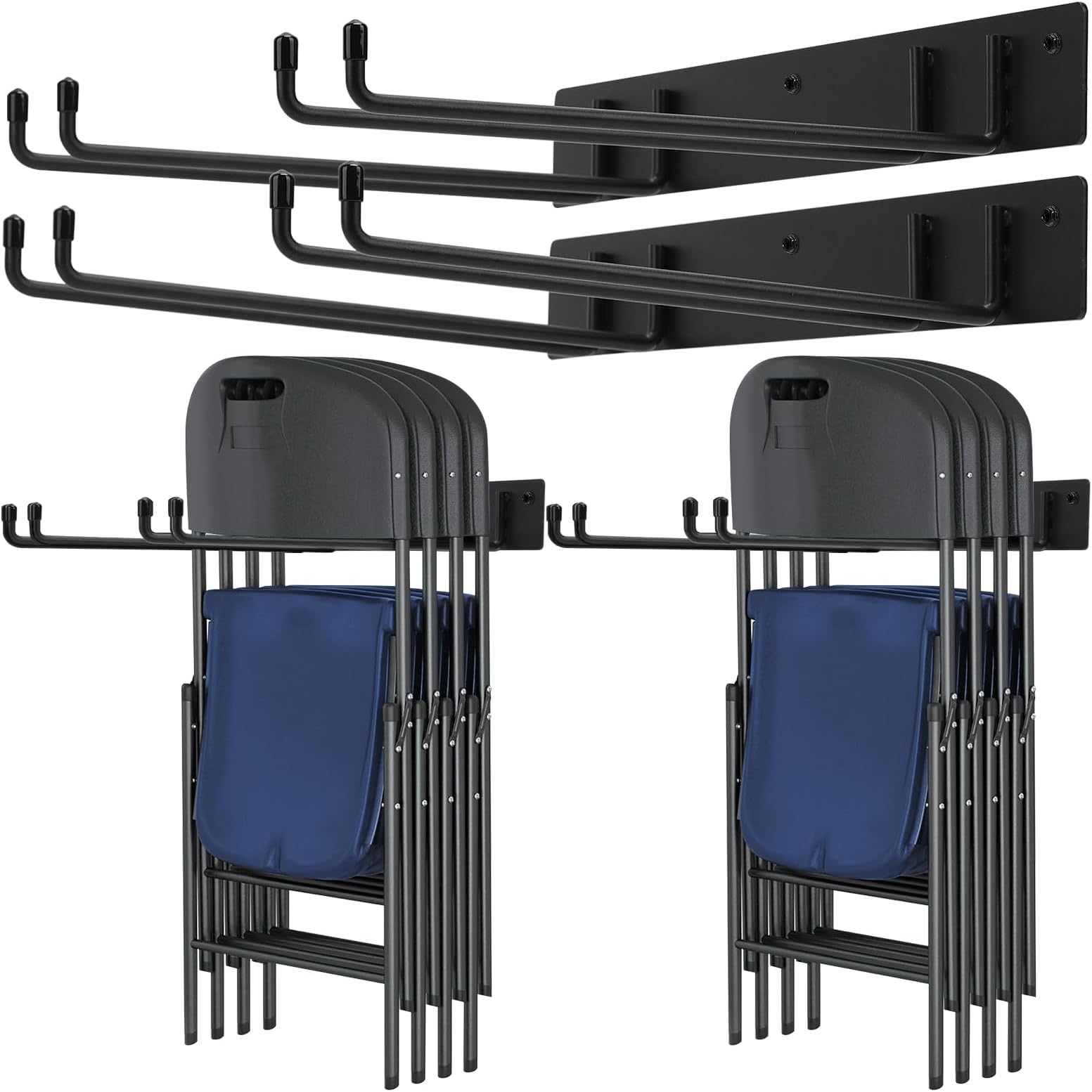 Amazon.com: Neiteli Folding Chair Rack,Metal Folding Chair Storage Rack ...