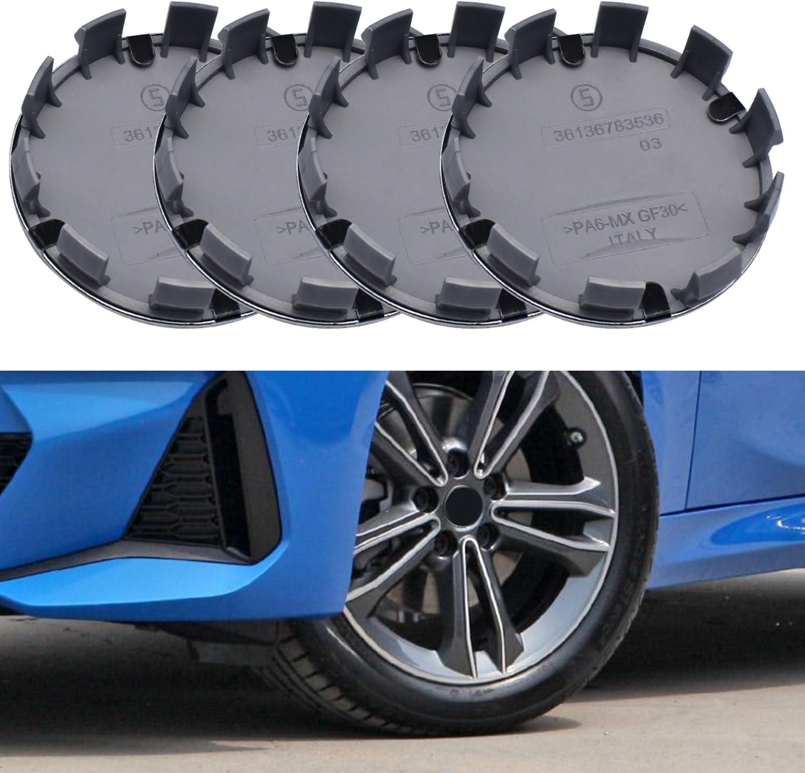 Amazon.com: 4PCS M 3 Color Wheel Center caps with Same Logo tire Valve ...