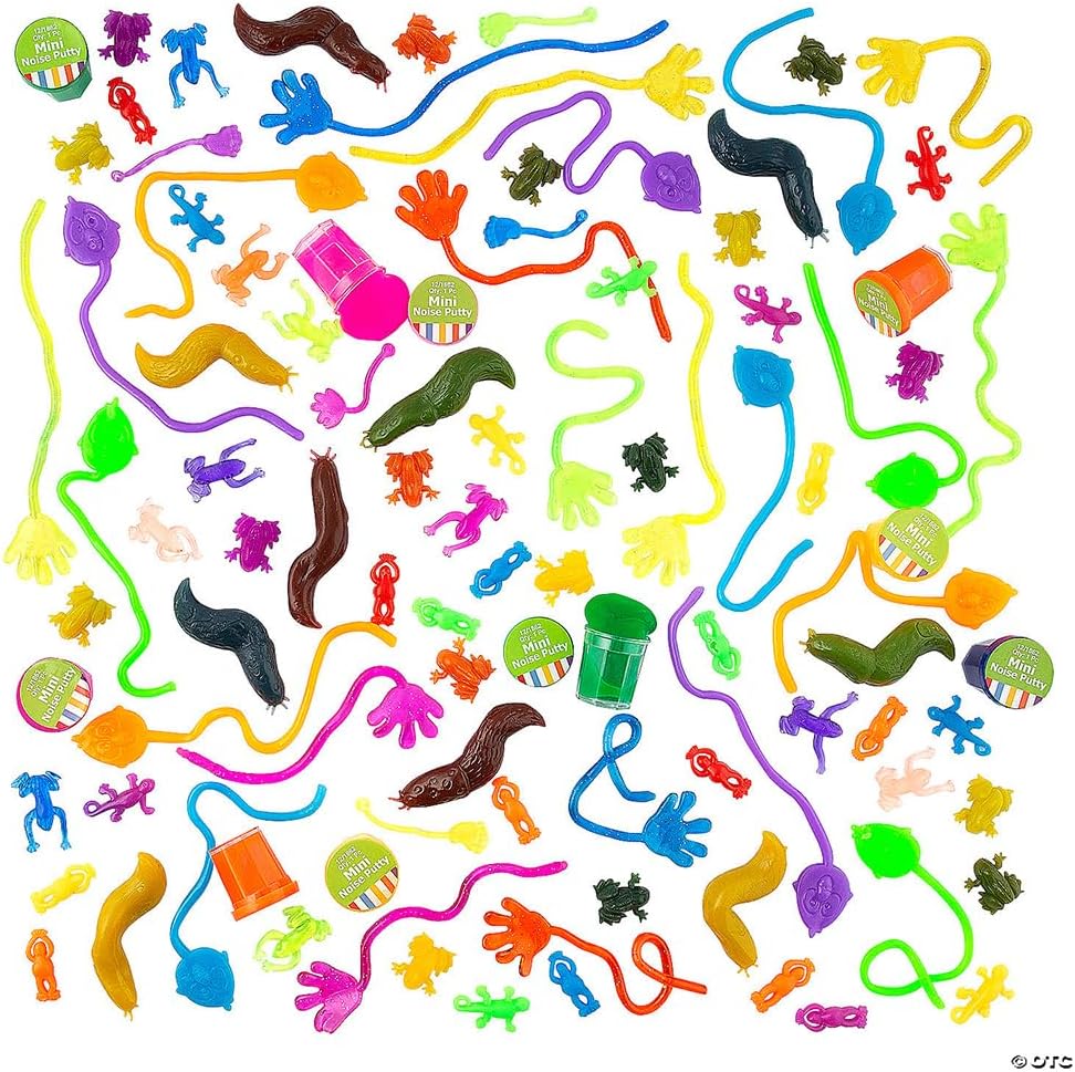 Amazon.com: Sticky Toy Bulk Assortment - 100 Pieces - Perfect for ...