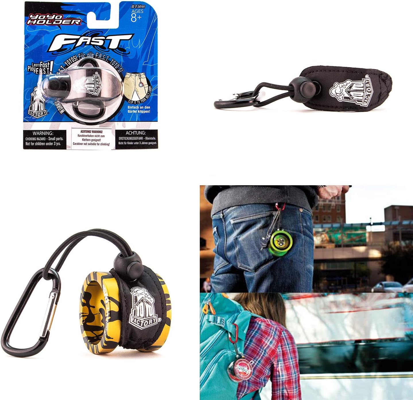 YoyoFactory Yo-Yo Holder (Best Way To Carry Your Yoyo, Fits All Types ...