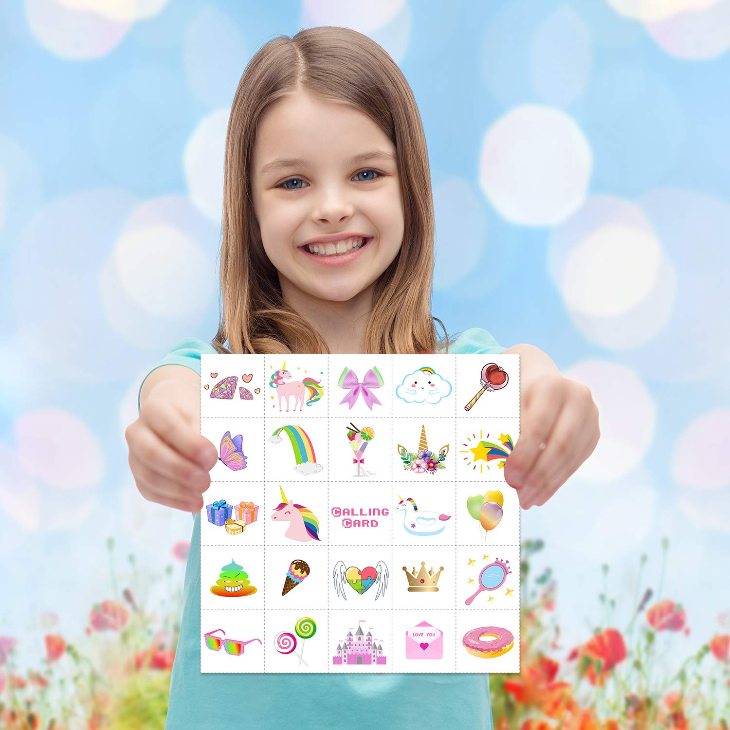 Unicorn Bingo Card Printable Unicorn BINGO Canva Template Graphic By