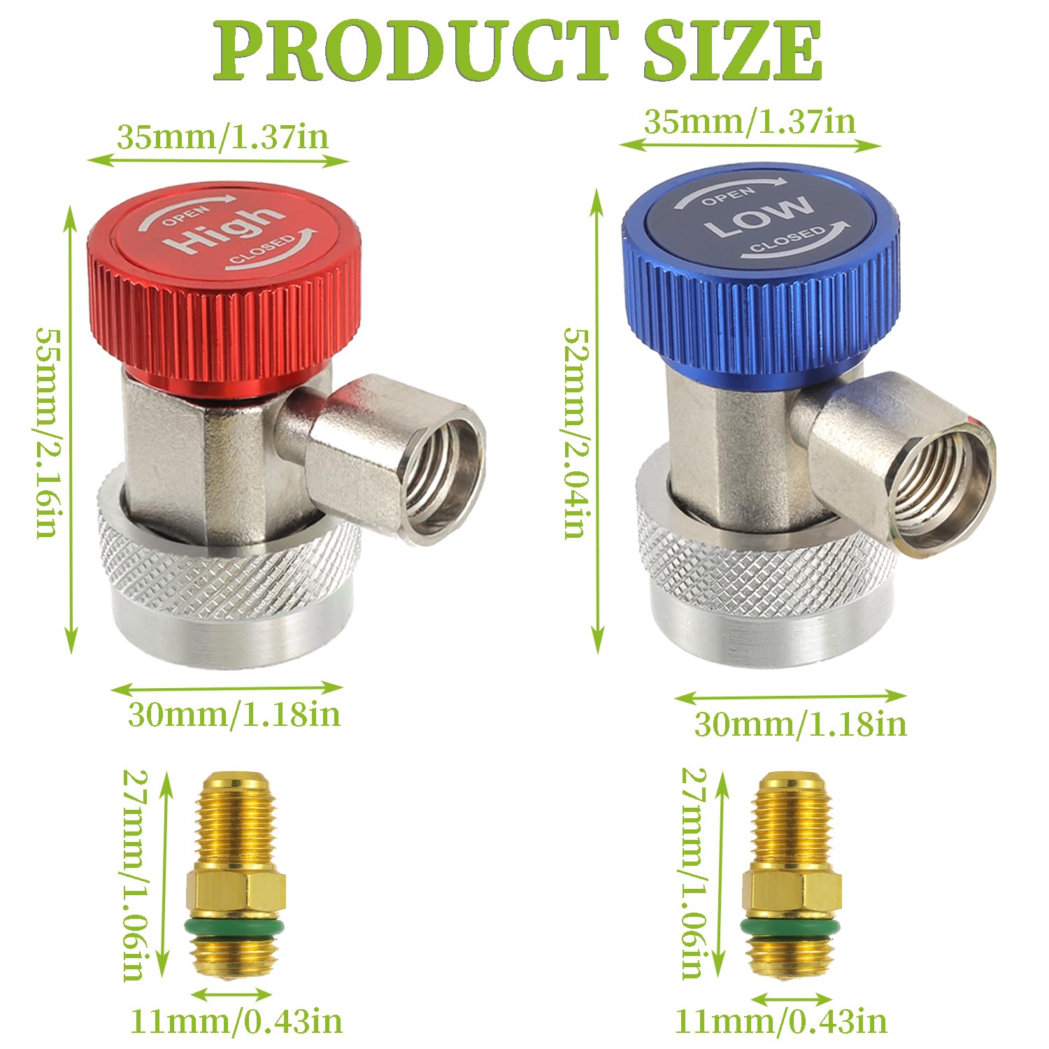 Snapklik.com : EPLZON R134a Quick Coupler Adapter Adjustable R134a ...