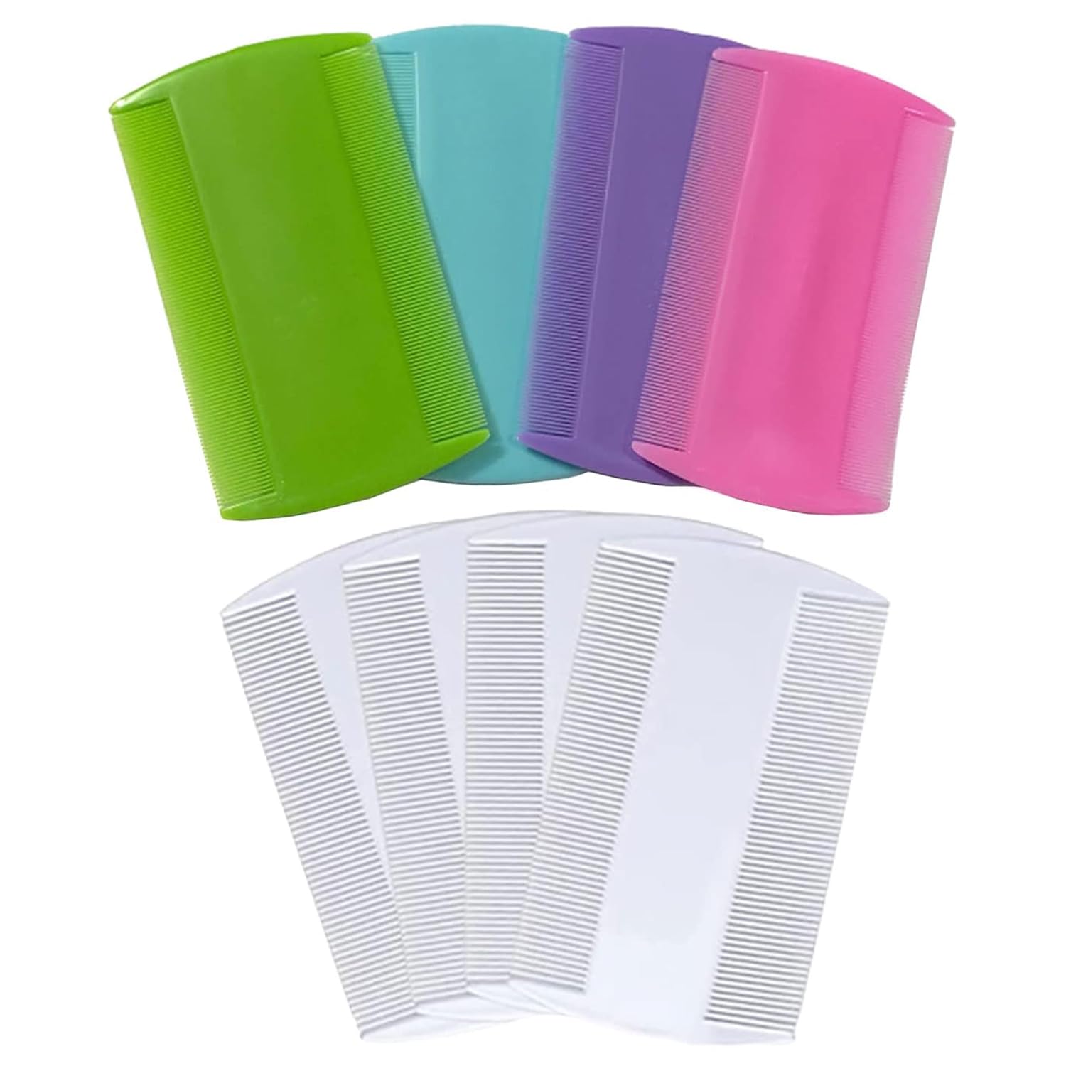 Amazon.com : 8 Pieces Hair Nit Combs Remove Hair Nits Fine Tooth Multi ...