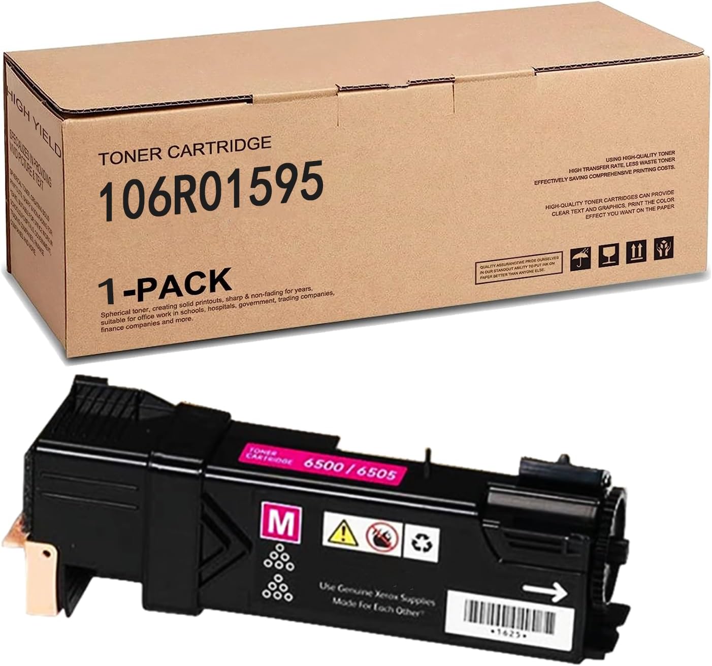 Amazon.com: 106R01595 High Yield Magenta Toner Cartridge Compatible for ...