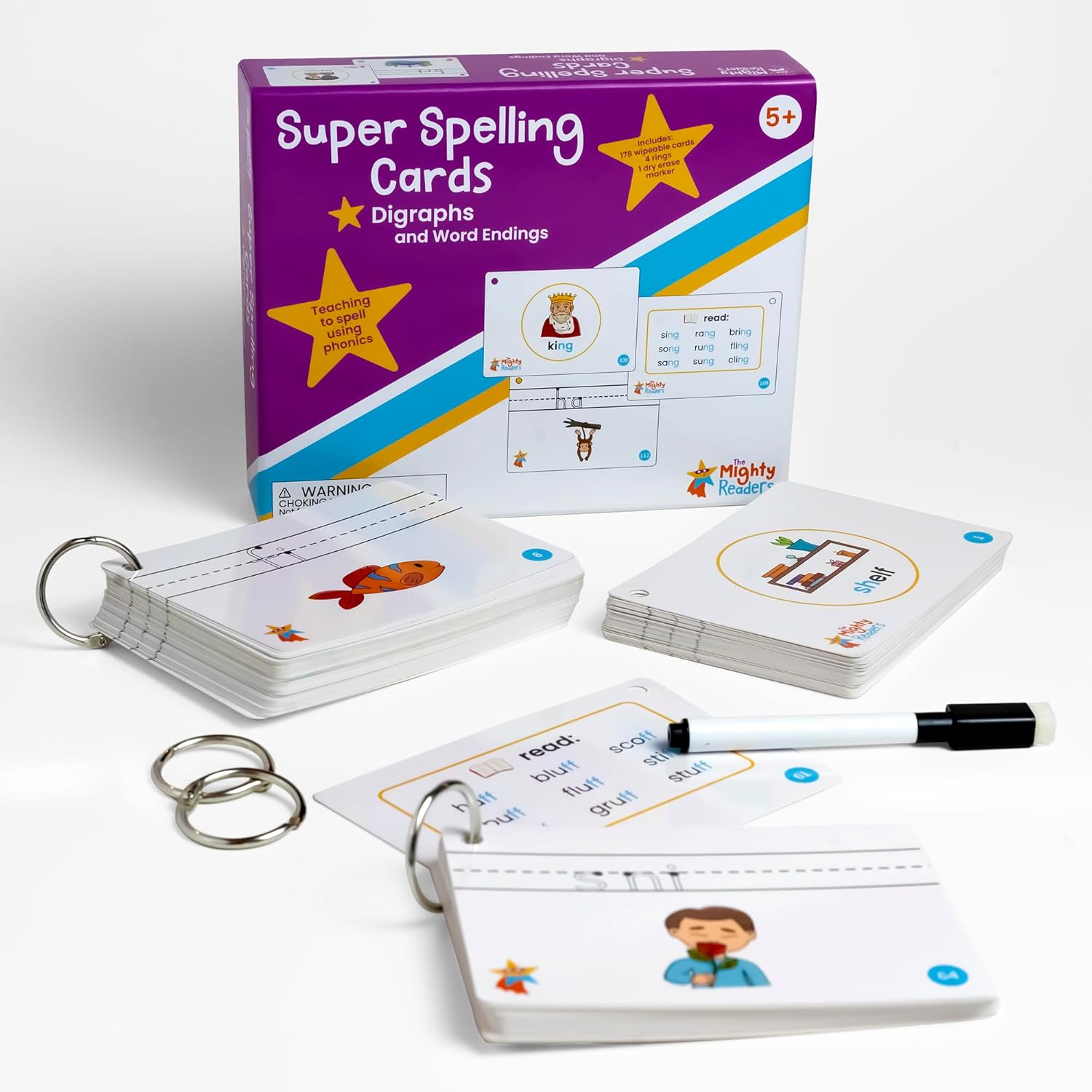 Super Spelling Cards: Digraphs and Word Endings Trigraphs Welded Sounds ...