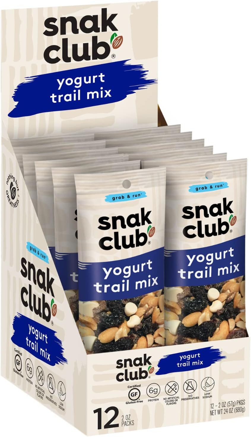 Amazon.com: Snak Club Yogurt Trail Mix, 2 Ounce (Pack of 12)