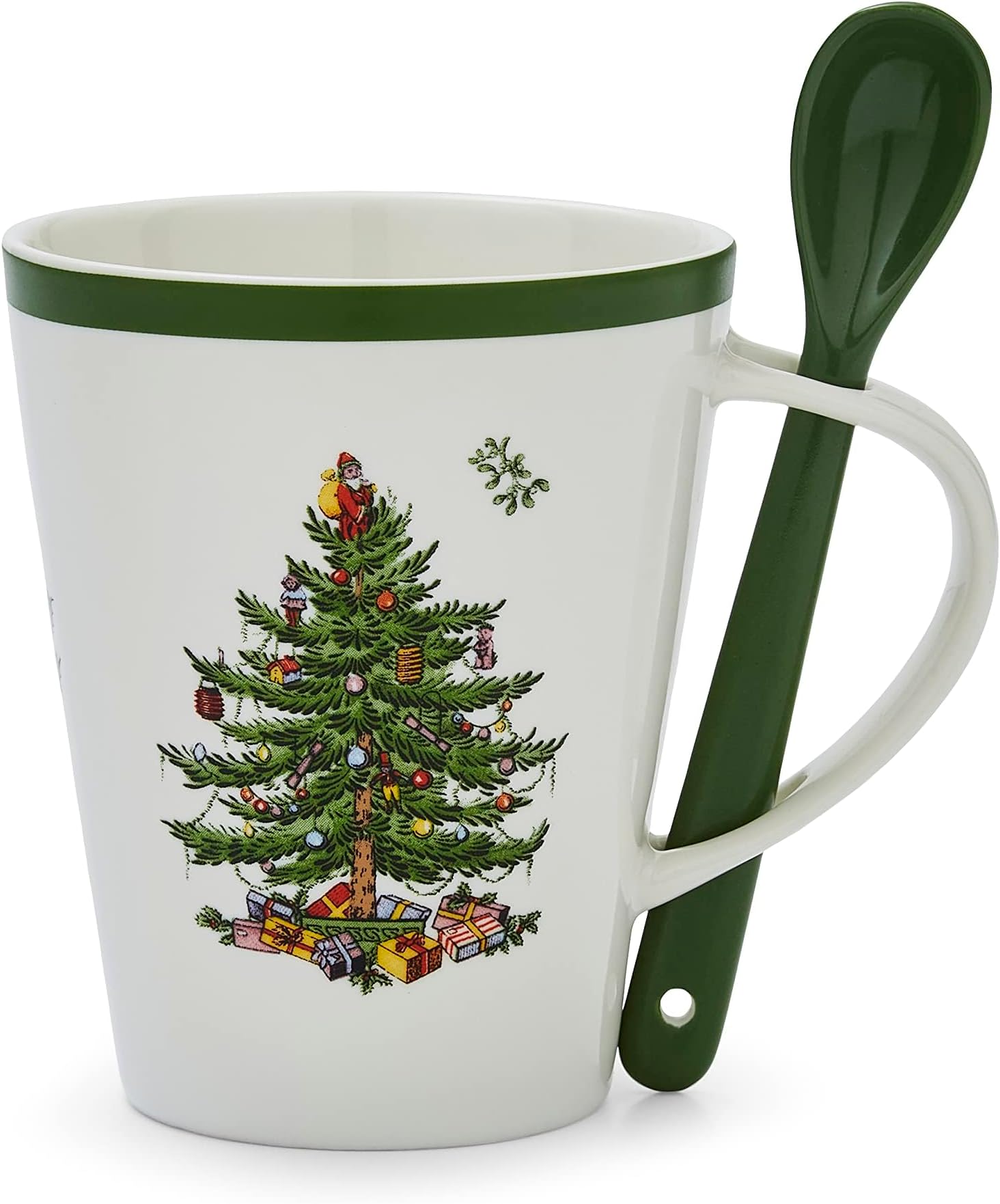 Amazon.com | Spode Christmas Tree Footed Mug - 12 Oz Festive Mug for ...