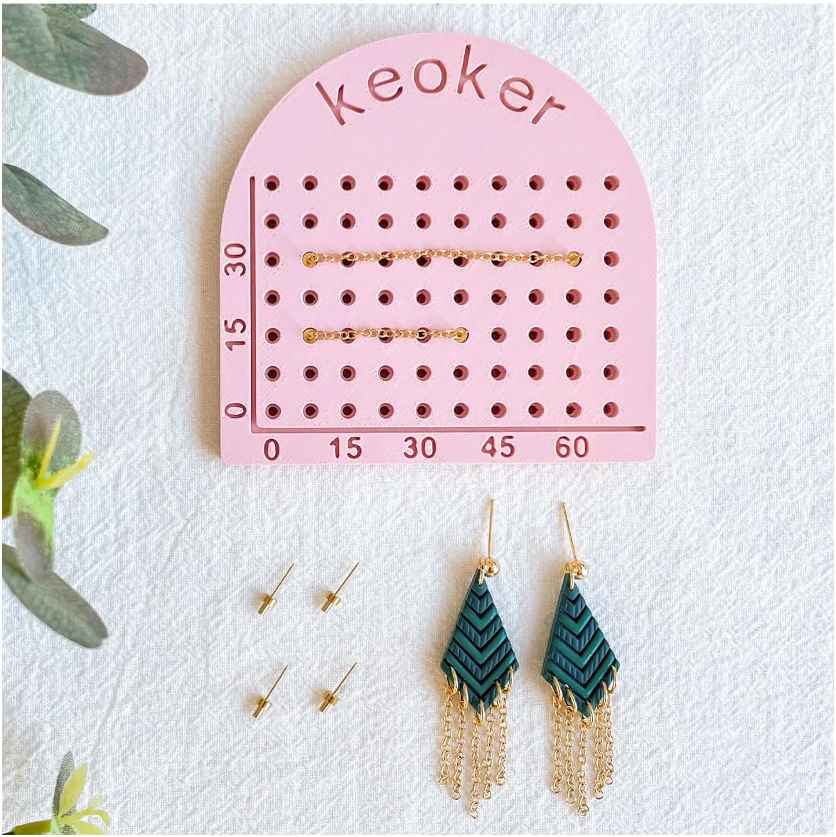 Amazon.com: Keoker Chain Guide, Polymer Clay Earrings Chain Guide, Clay ...