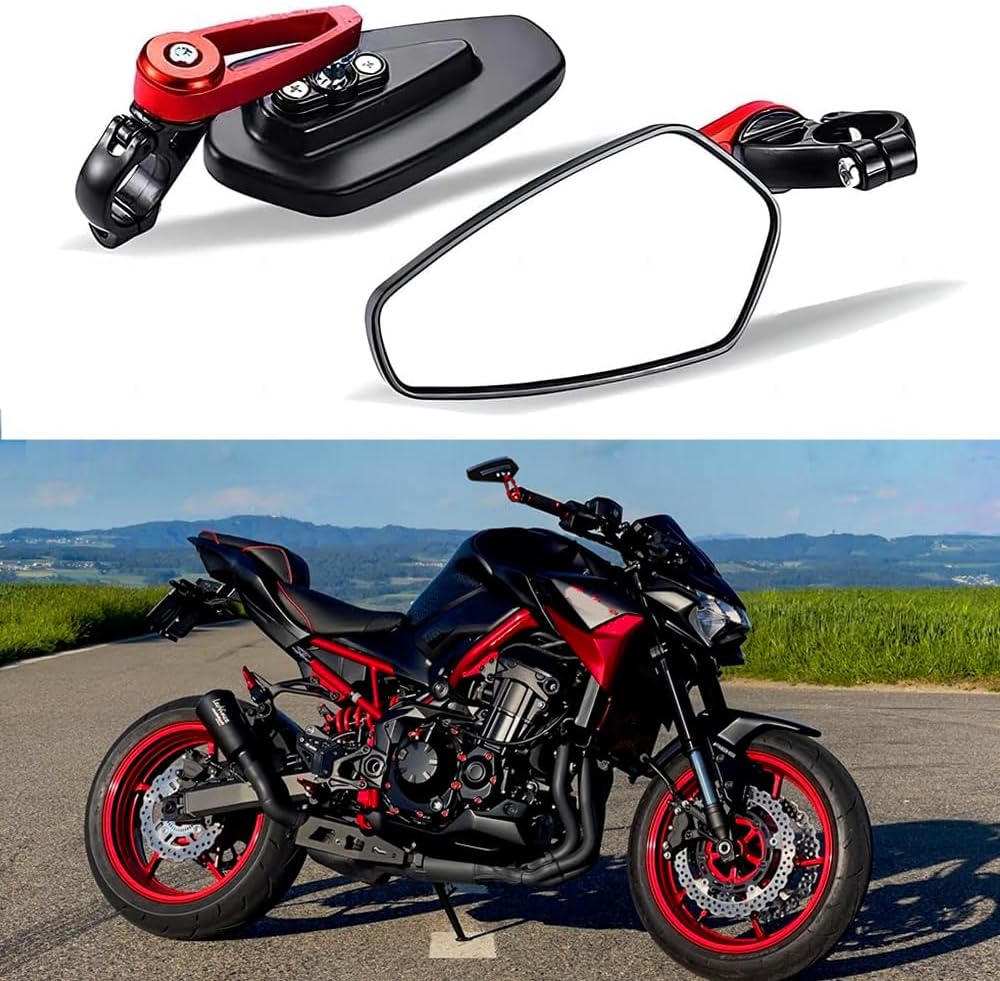 Amazon.com: goodfitment - Motorcycle Bar End Mirror, Universal 7/8 ...