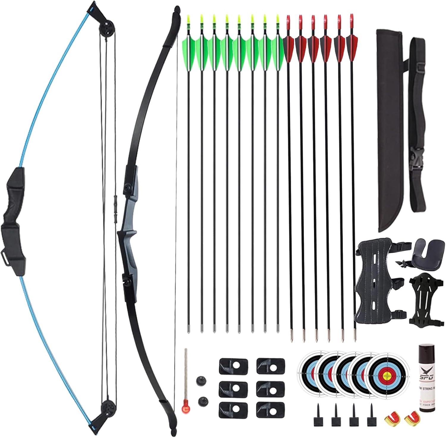 Amazon.com : SOPOHER Archery Bow and Arrow Set for Family Backyard Game ...
