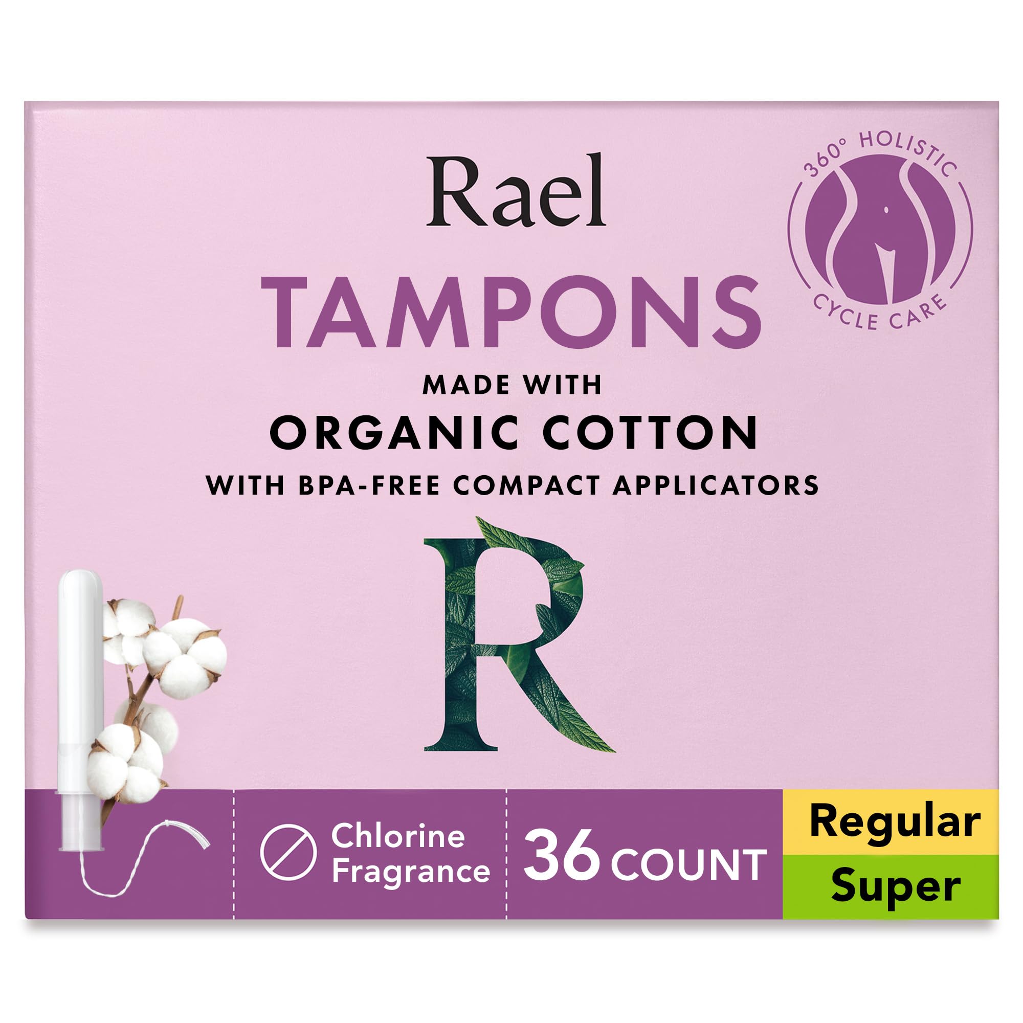 Snapklik.com : Rael Tampons, Compact Applicator Tampon Made