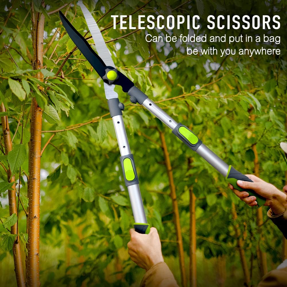 Altdorff Extendable Hedge Shears with Adjustable Handle, Shock ...