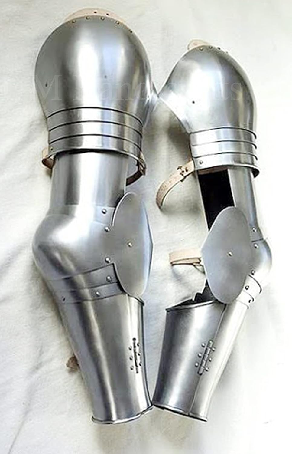 Amazon.com: L M Handicrafts Medieval Silver Knight Full Arm Armor ...